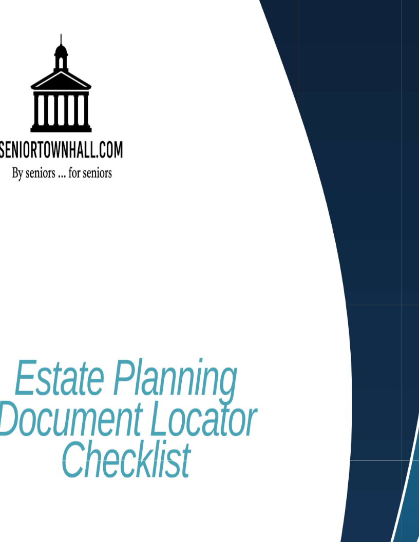 SAMPLE CATALOG PAGE - Estate Planning Document Locator Checklist ...